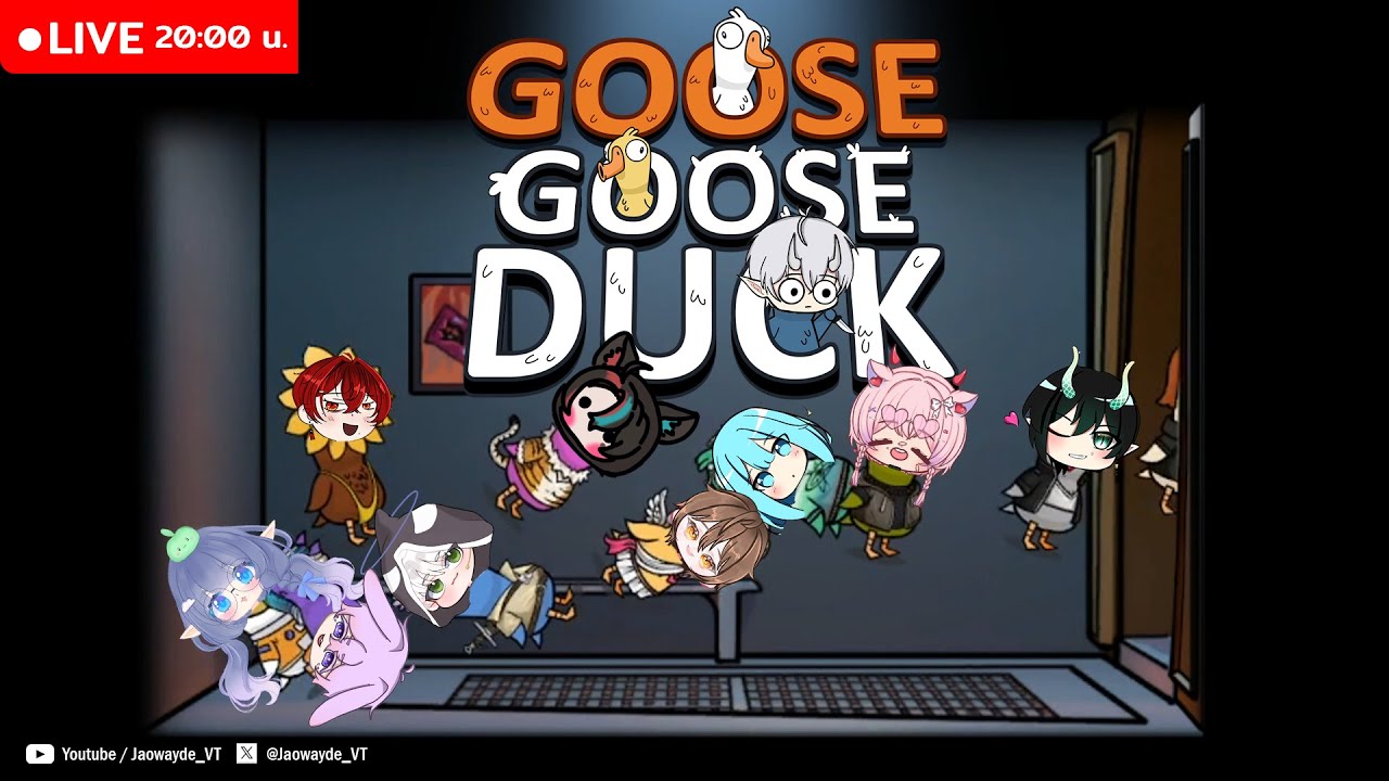 🔴 Gaming】GOOSE GOOSE DUCK ผมเป็นห่านที่ดียย์ | Jaowayde ft.เพื่อนวี ...