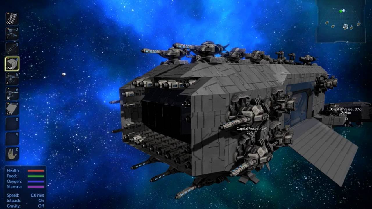 Big Capital Vessel project. CV Pulse Lasers test (Empyrion) - YouTube