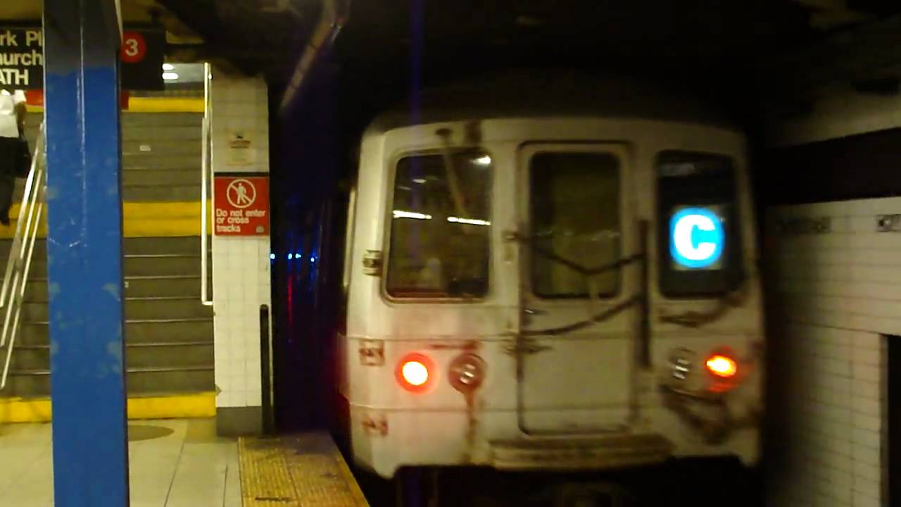 MTA New York City Subway : Euclid Avenue Bound R44 C Train @ Chambers ...