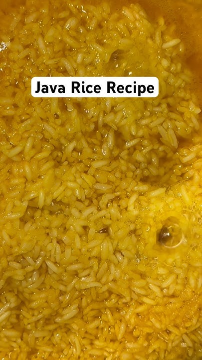HOW TO COOK JAVA RICE #javarice #foodie #yummy - YouTube