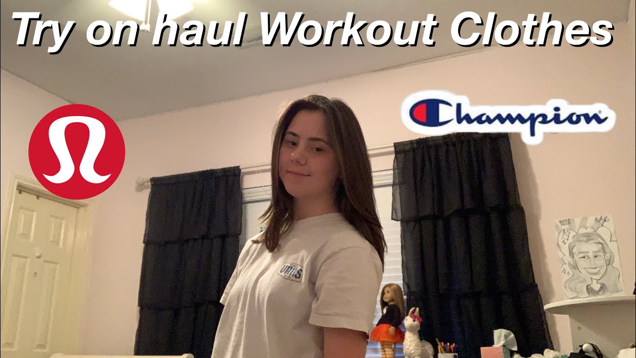 Updated Try on haul Workout Clothes - YouTube