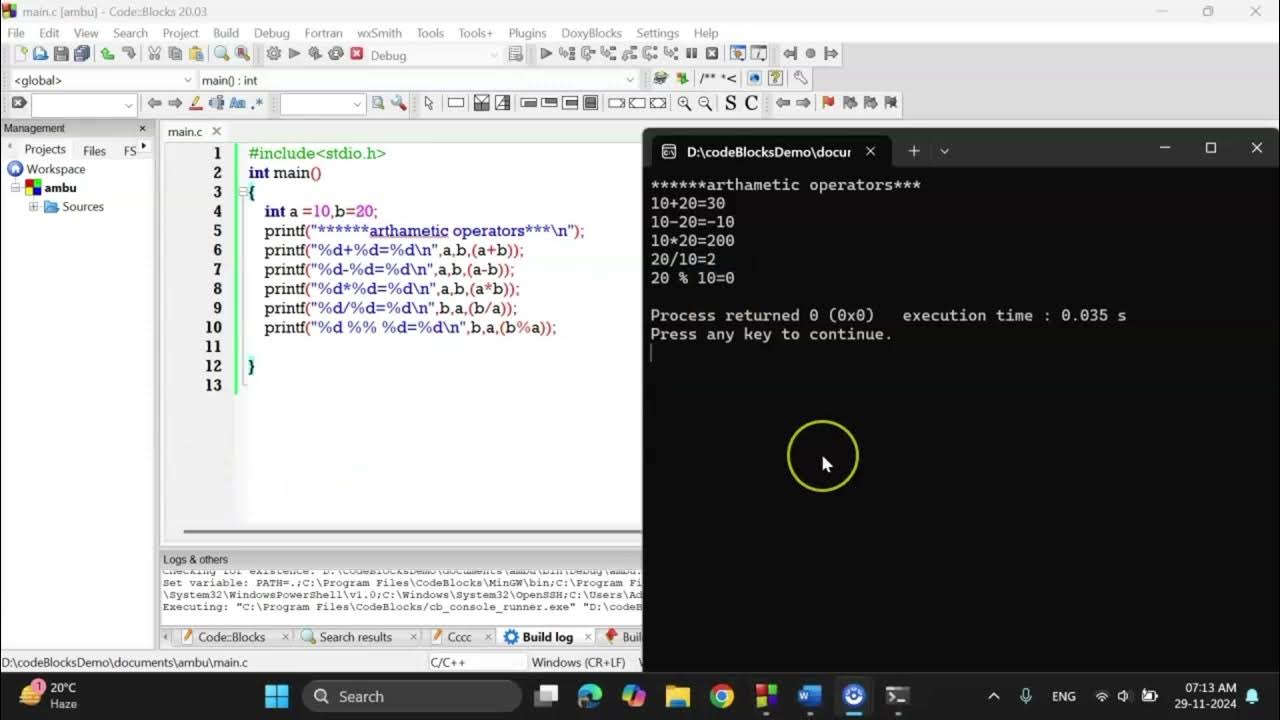 operators in c | in kannada | - YouTube