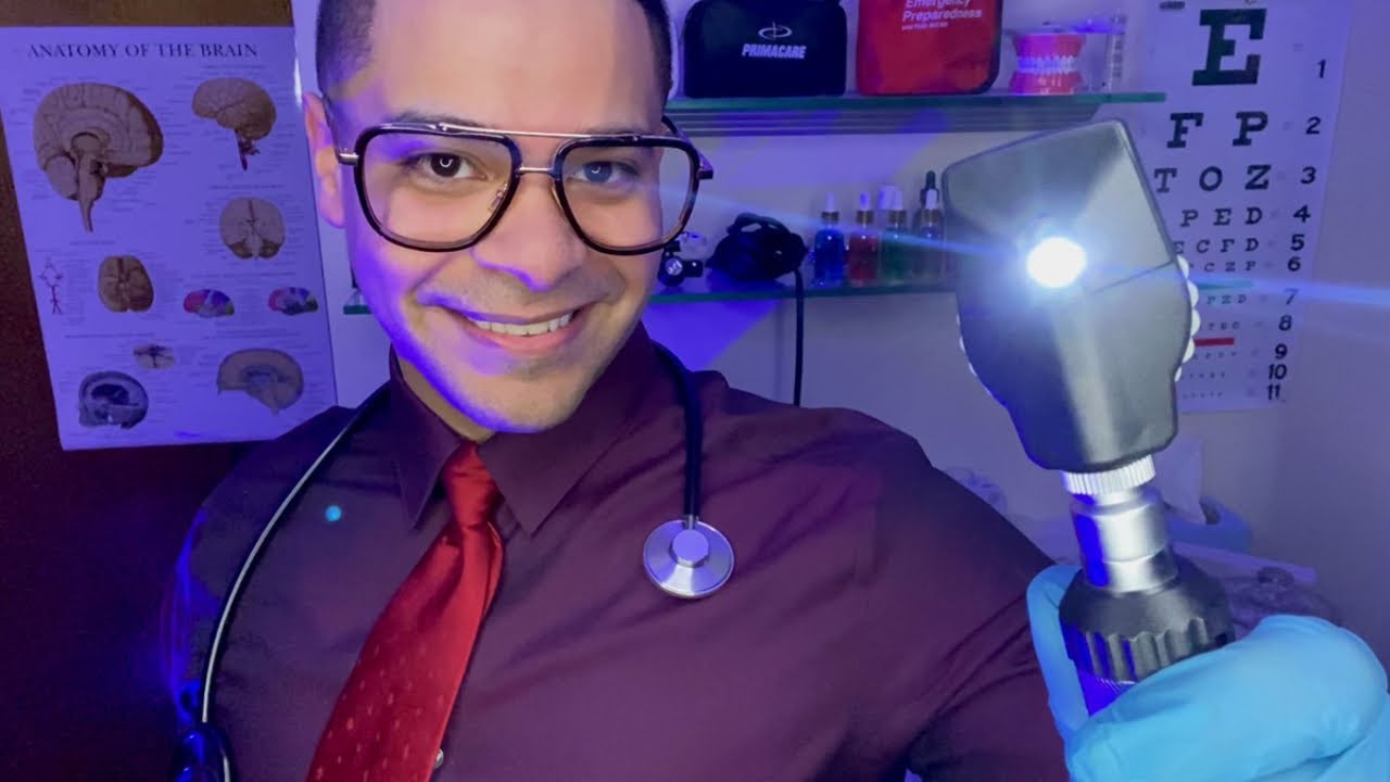 ASMR Doctor Cranial Nerve Exam Male Roleplay (Medical Exam For Fast ...