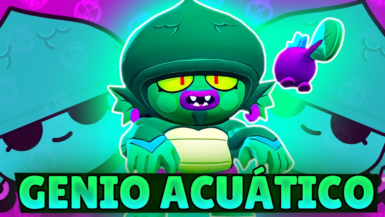 NUEVA SKIN GENIO ACUATICO de las MEJORES de BRAWLOWEEN | BRAWL STARS ...