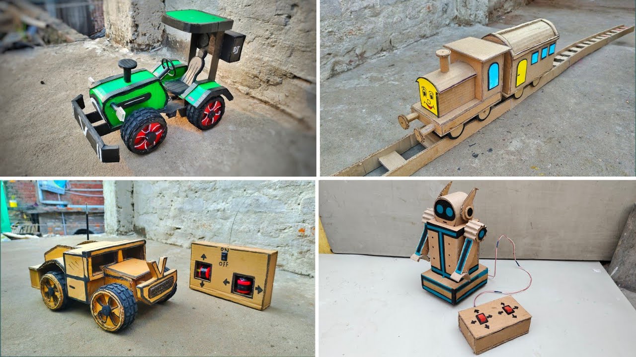4 Amazing DIY TOYs| Amazing Cardboard Toys - You Can Make It? - YouTube