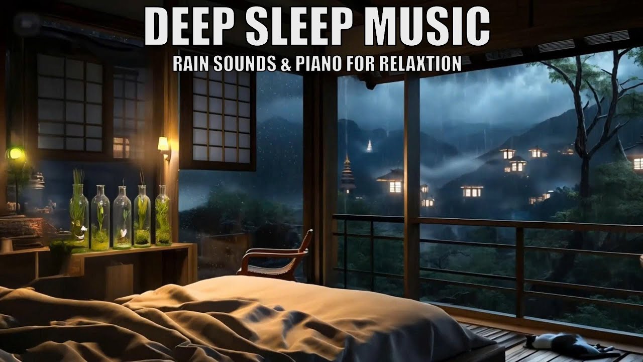 Mindful Sleep Meditation & Deep Relaxation Music With Calming Rain ...
