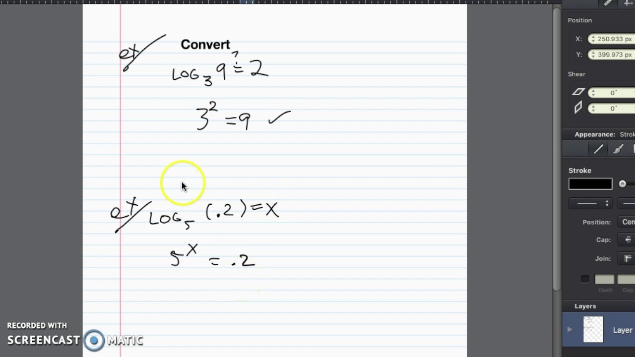 6.3 Logarithms - YouTube