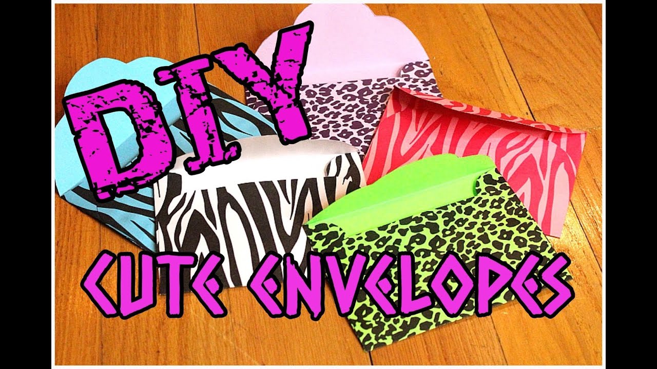 DIY: Super Cute Envelopes - YouTube