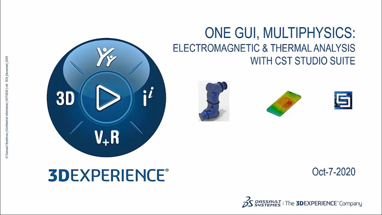 One GUI, MultiPhysics: Electromagnetic & Thermal Analysis with CST Studio Suite - YouTube