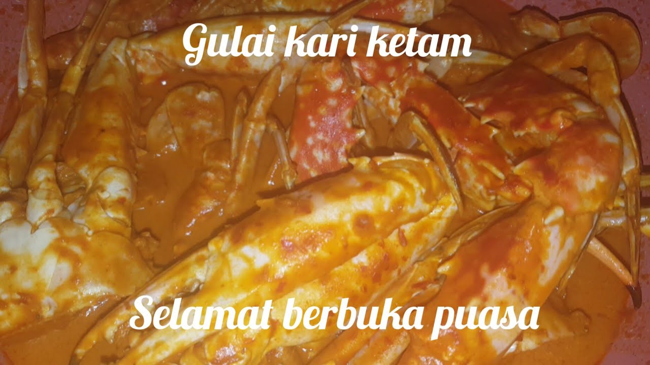 Ketam gulai kari & kobis campur tauge goreng..menu berbuka puasa ...