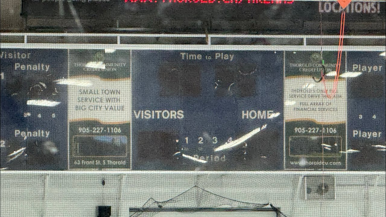 Thorold Community Arenas Frank Doherty Arena Rink/Scoreboard Siren UP ...