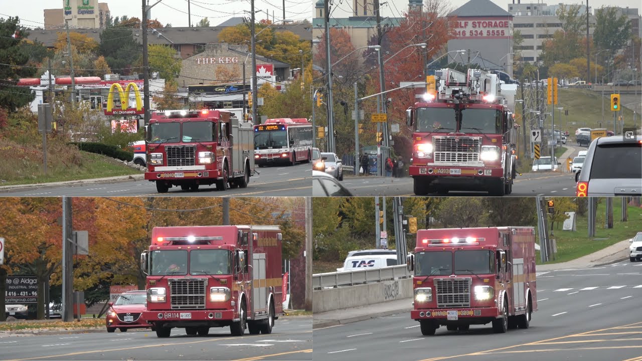 Toronto Fire 2nd Alarm Response 215 Markham Road - YouTube