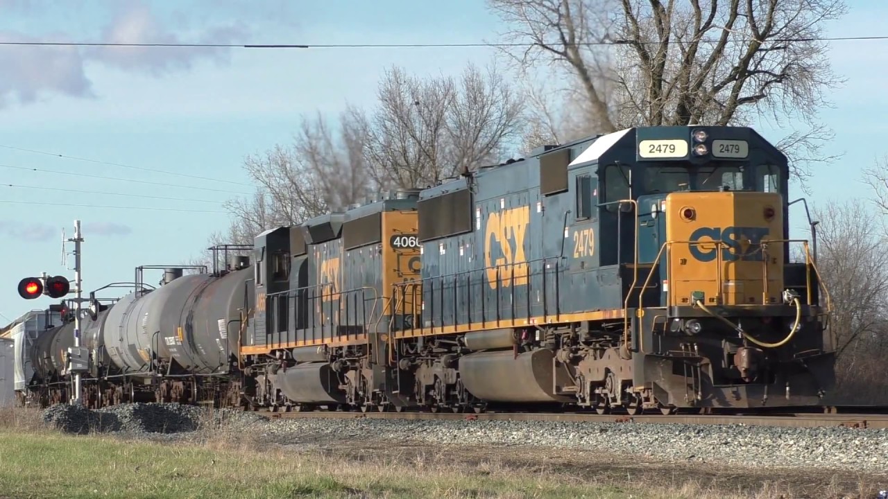 CSX 2479 ex Conrail SD50 with marker light leads J783 - YouTube