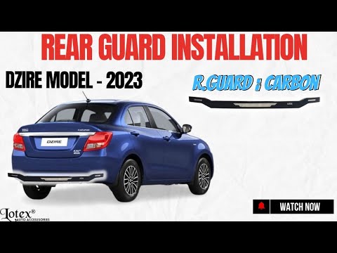 Rear Guard Carbon | Maruti Suzuki Dzire| R.Guard| Installation | By ...