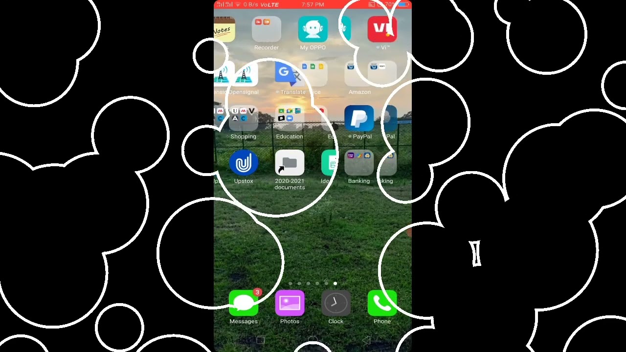 How to create folder in Mobile home screen - YouTube