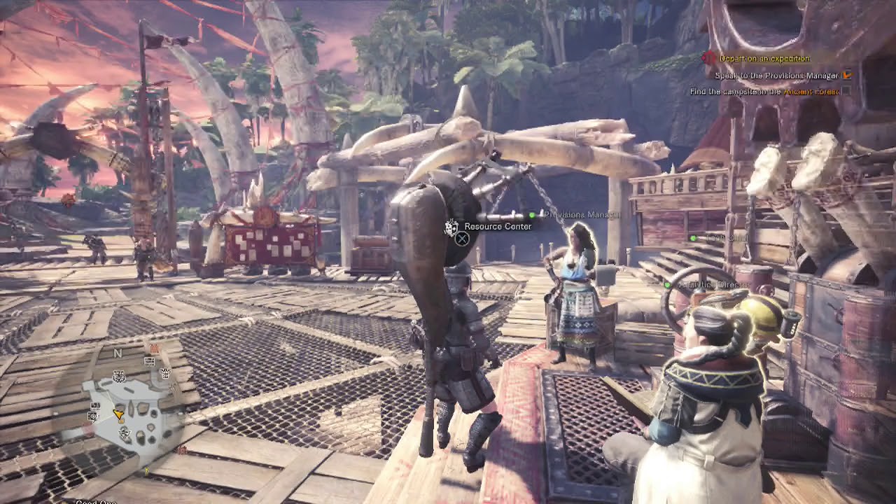 Monster Hunter World Get to Provisions Manager - YouTube