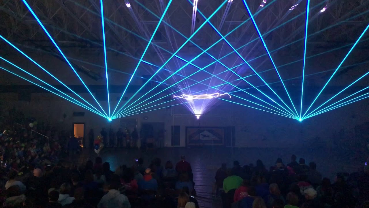 nu-salt laser light shows Great 8 Winter Games 2018 Video 4 - YouTube