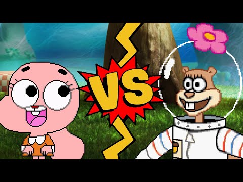 M.U.G.E.N | Anais Watterson vs Sandy Cheeks | The Amazing World of Gumball vs SpongeBob SquarePants