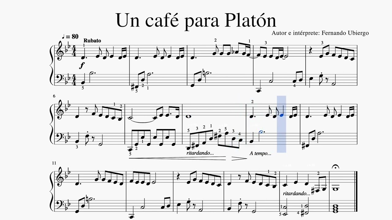 Un café para Platón - Ejercicio 60 - PiPoChi - Piano Popular Chileno ...
