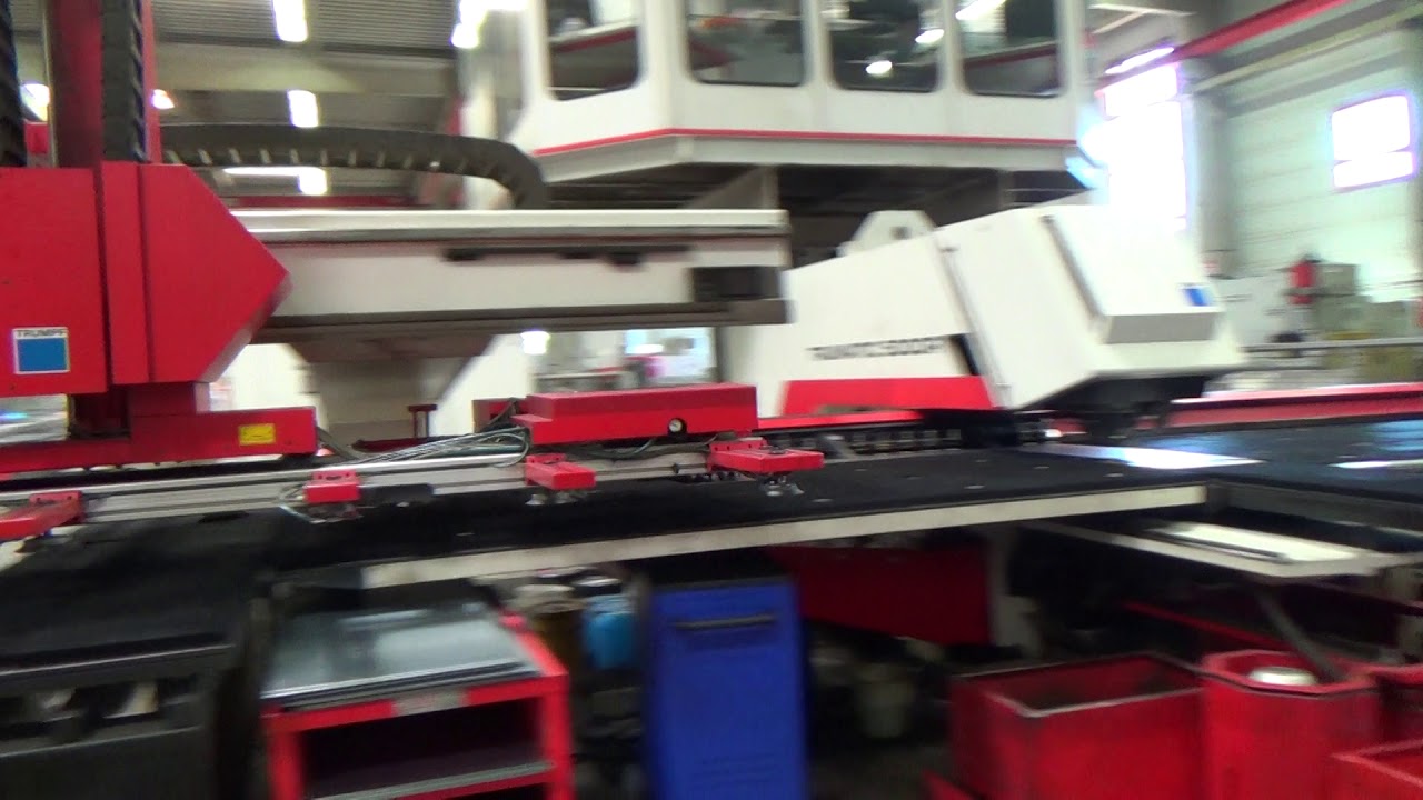 Stanzmaschine Trumpf TC 5000 R - 1600 FMC, Baujahr 2003 - YouTube
