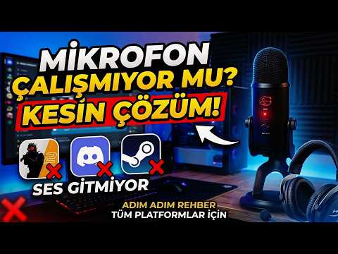 Mikrofon Ses Gitmiyor (Kesin Çözüm) | CS2, Discord, PC 2026