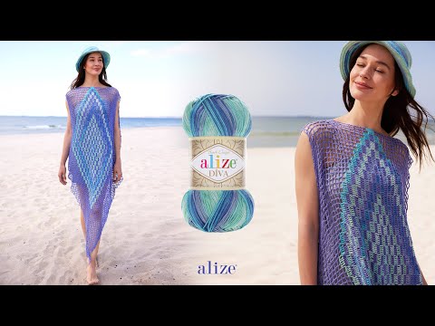 Alize Diva Batik ile Pareo