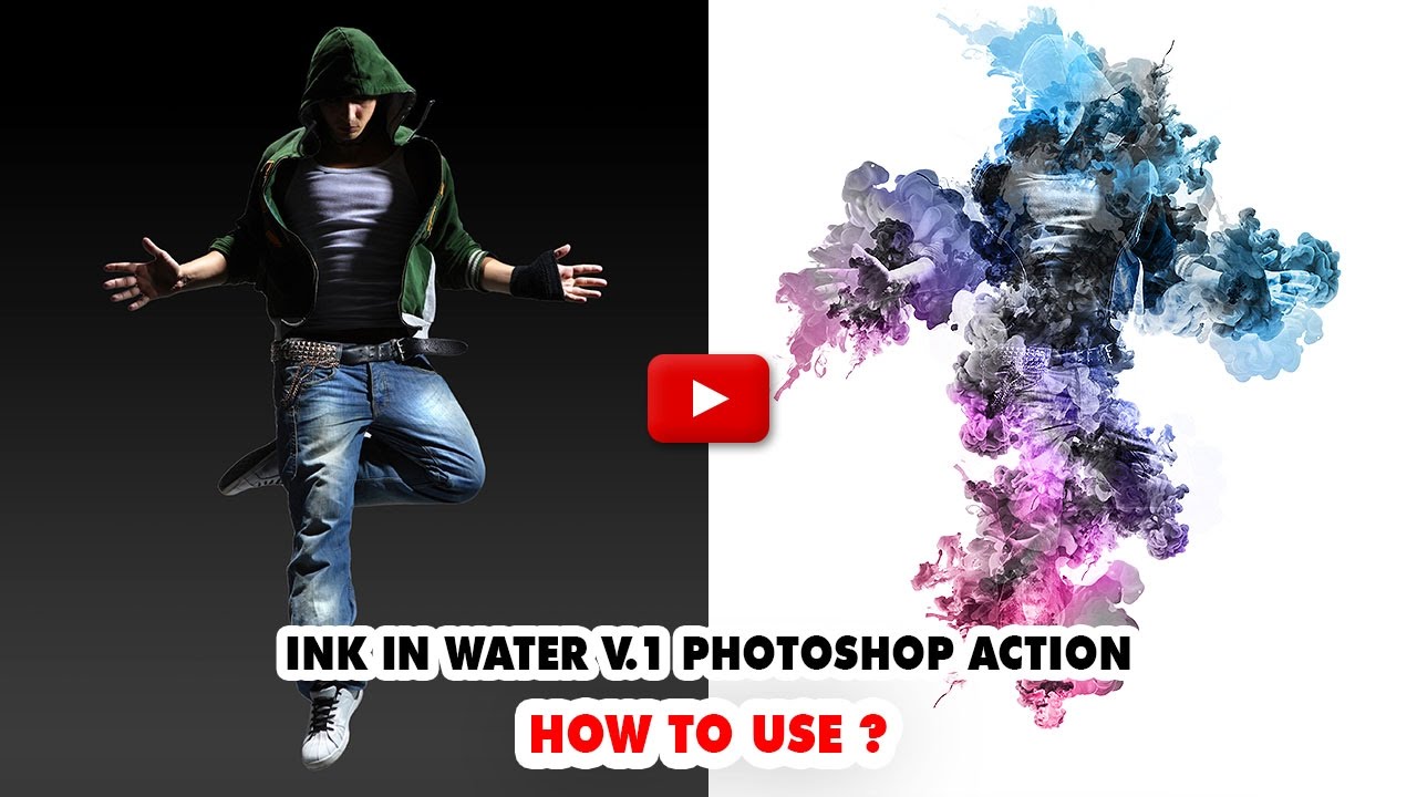 Ink In Water V.1 Photoshop Action Video Tutorial | SmartestMind ...