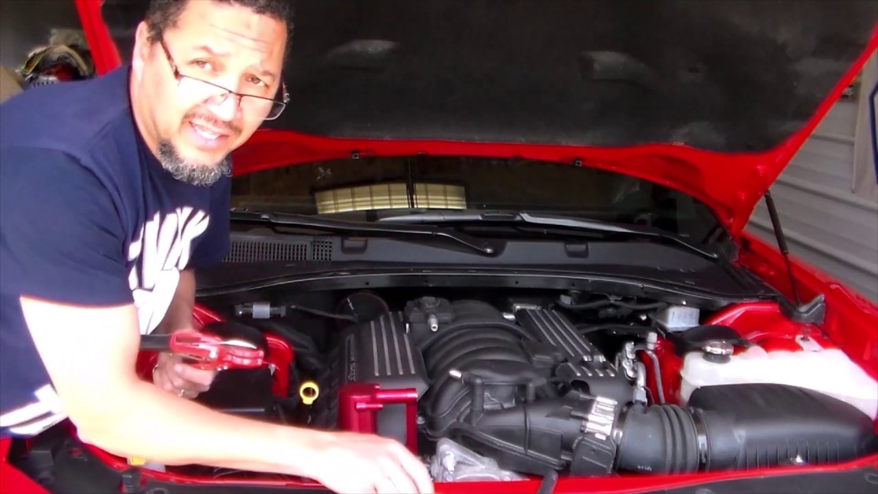 2017 Dodge Charger Scat Pack Catch Can Install - YouTube