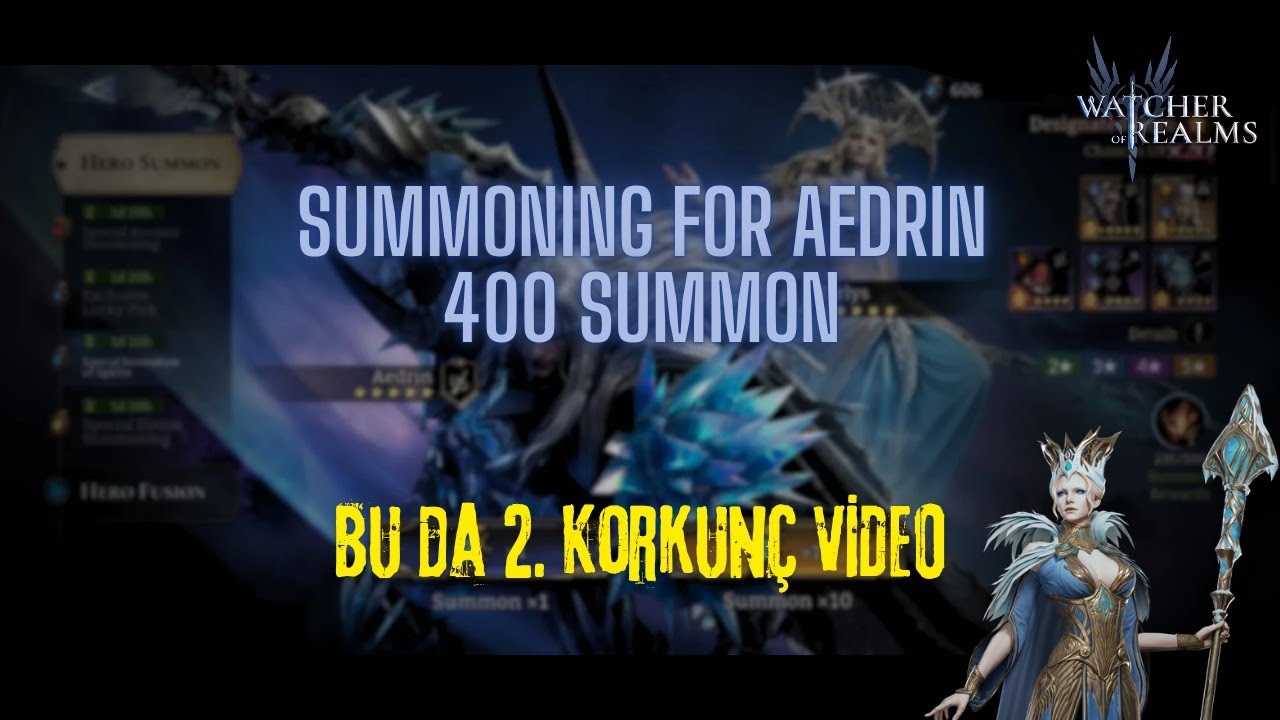 Summoning For AEDRIN & Gwendolyn - Watcher of Realms #watcherofrealms # ...