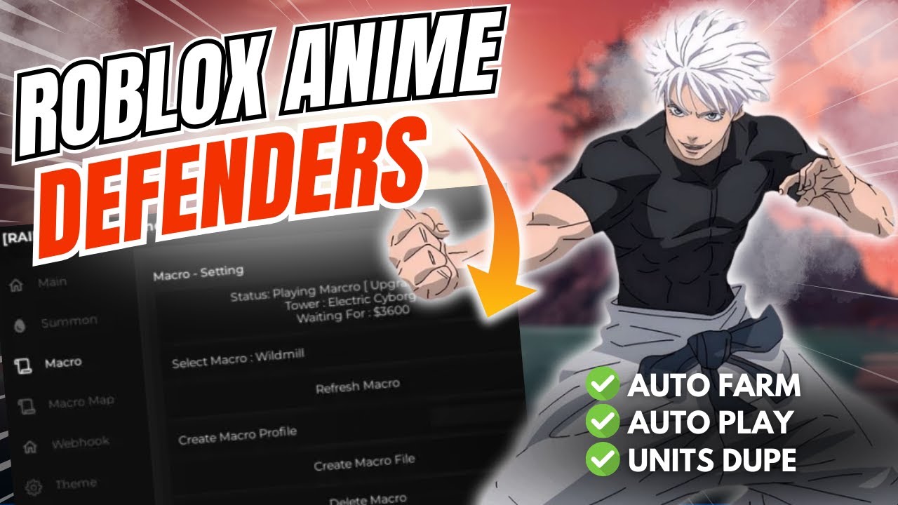 [🔥UNLIMITED] Roblox Anime Defenders Script | AUTO FARM, AUTO PLAY ...