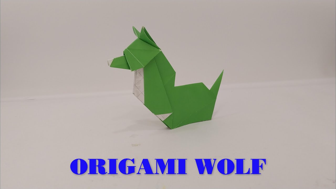 How to make a paper wolf | Origami wolf - YouTube