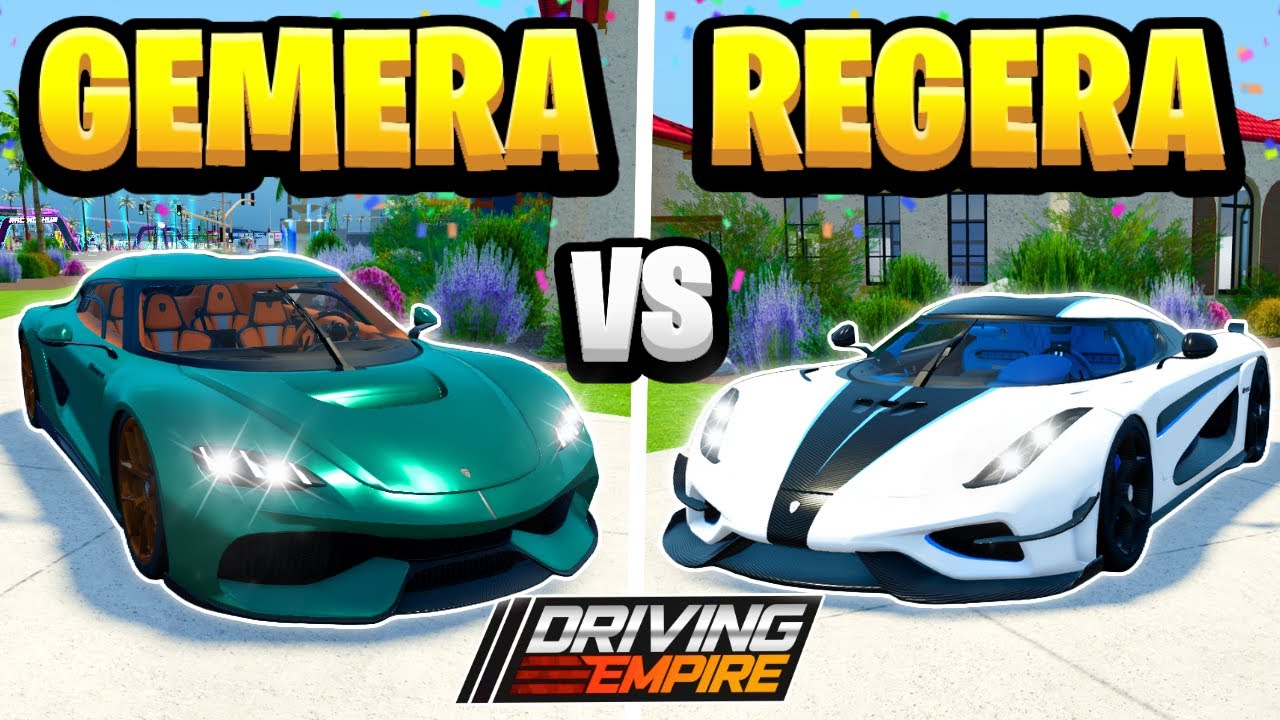 Koenigsegg Gemera VS Regera In Driving Empire! - YouTube