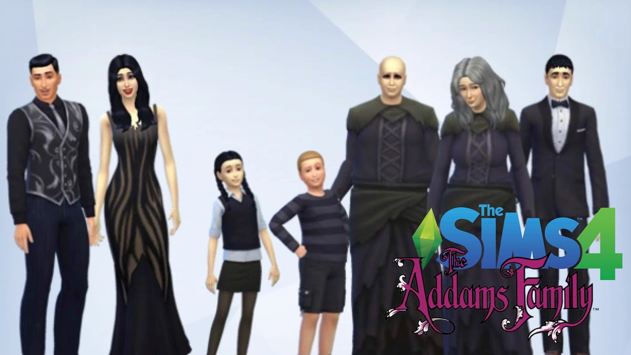 Sims 4: Morticia Addams CAS - YouTube