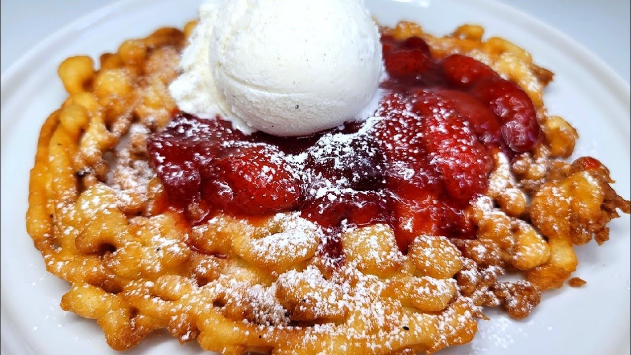 EASY FUNNEL CAKES | recipe #funnelcake - YouTube