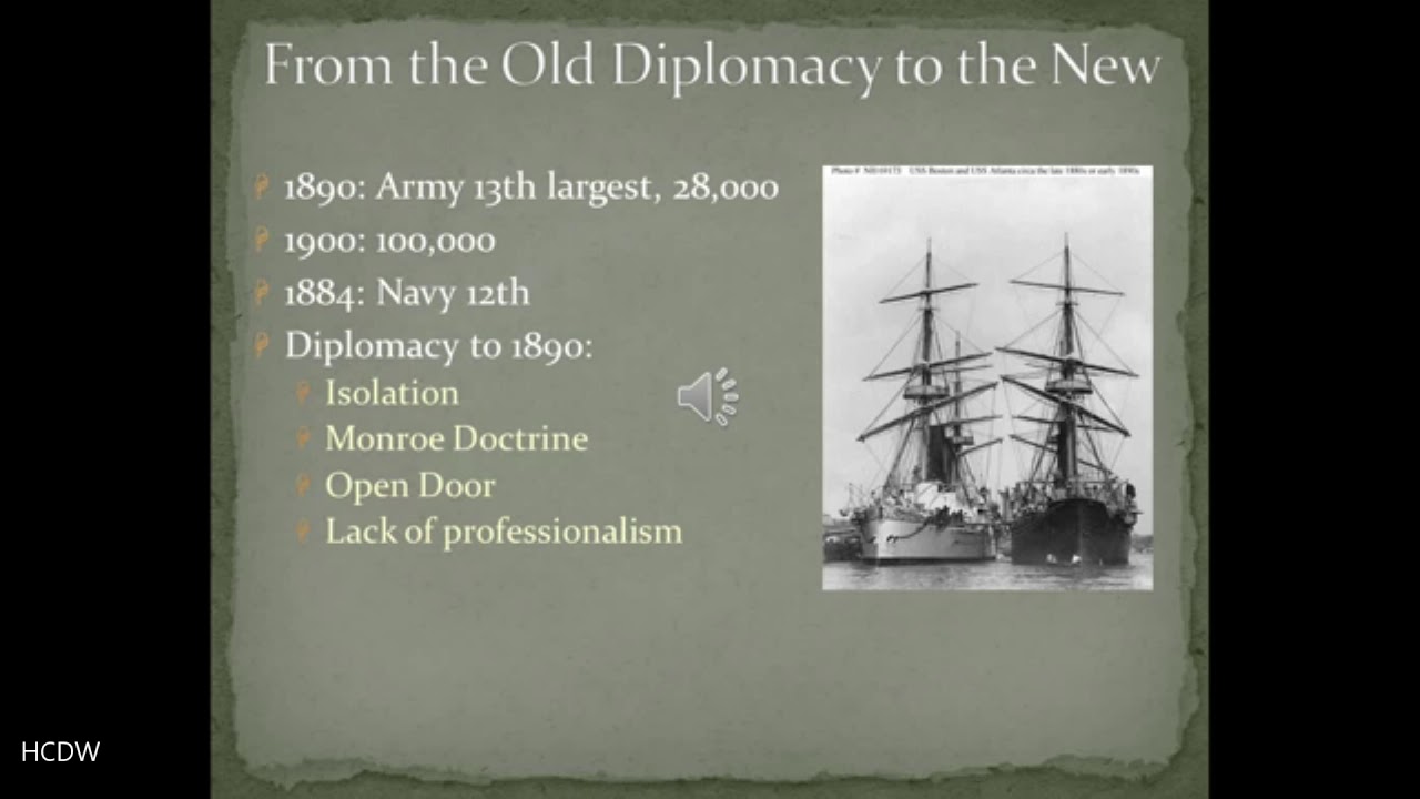 HIST 112 US 1877- present Chapter 19 Part 1 From the Old Diplomacy to ...