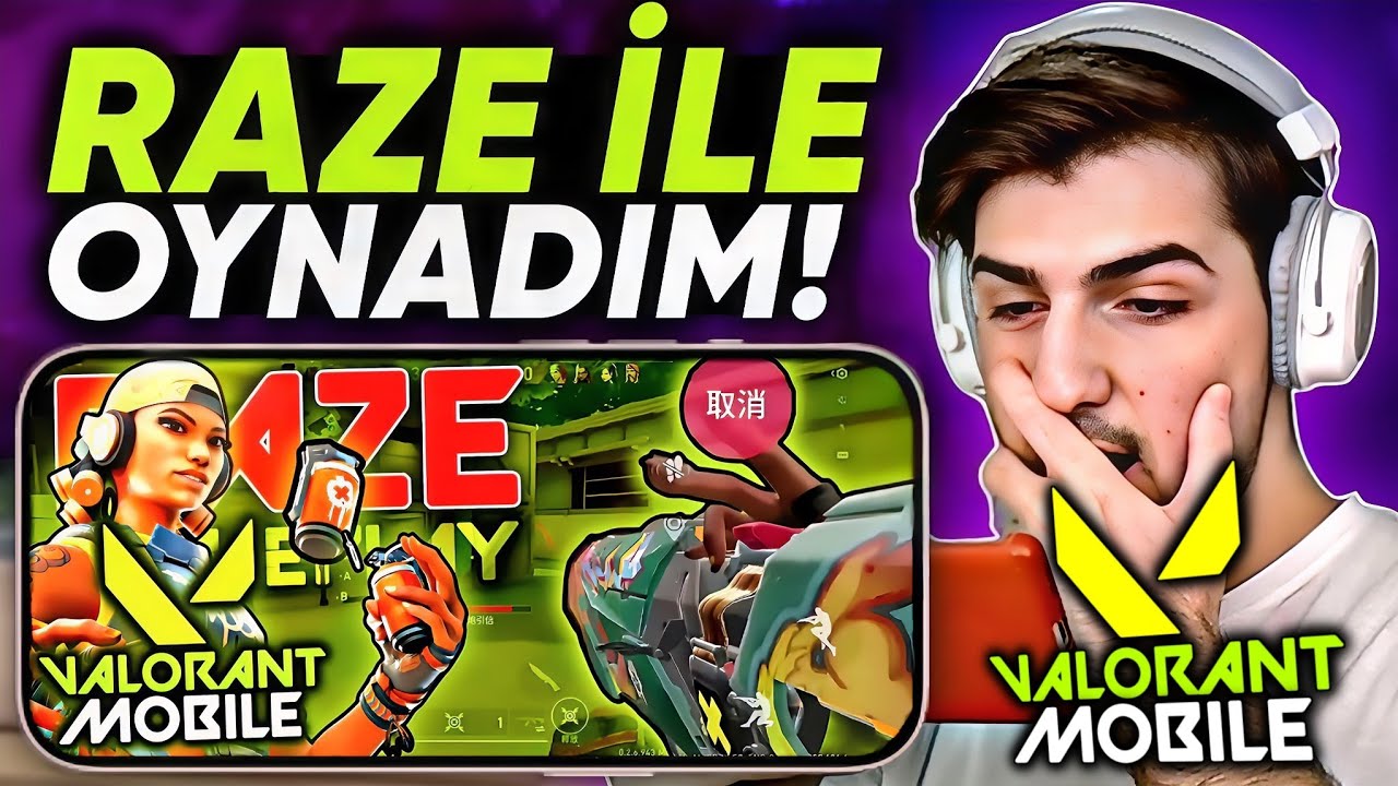 VALORANT MOBİLE RAZE GAMEPLAY! 🔥 EFSANE VURUŞLAR! 😱 | VALORANT Mobile ...