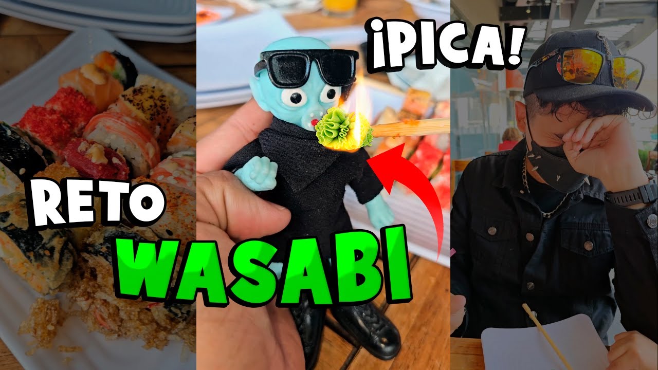Probando WASABI🔥¡¡¡QUEMAAAAAAAA!!! 🥵 #wasabi #sushi #kurai #comida # ...