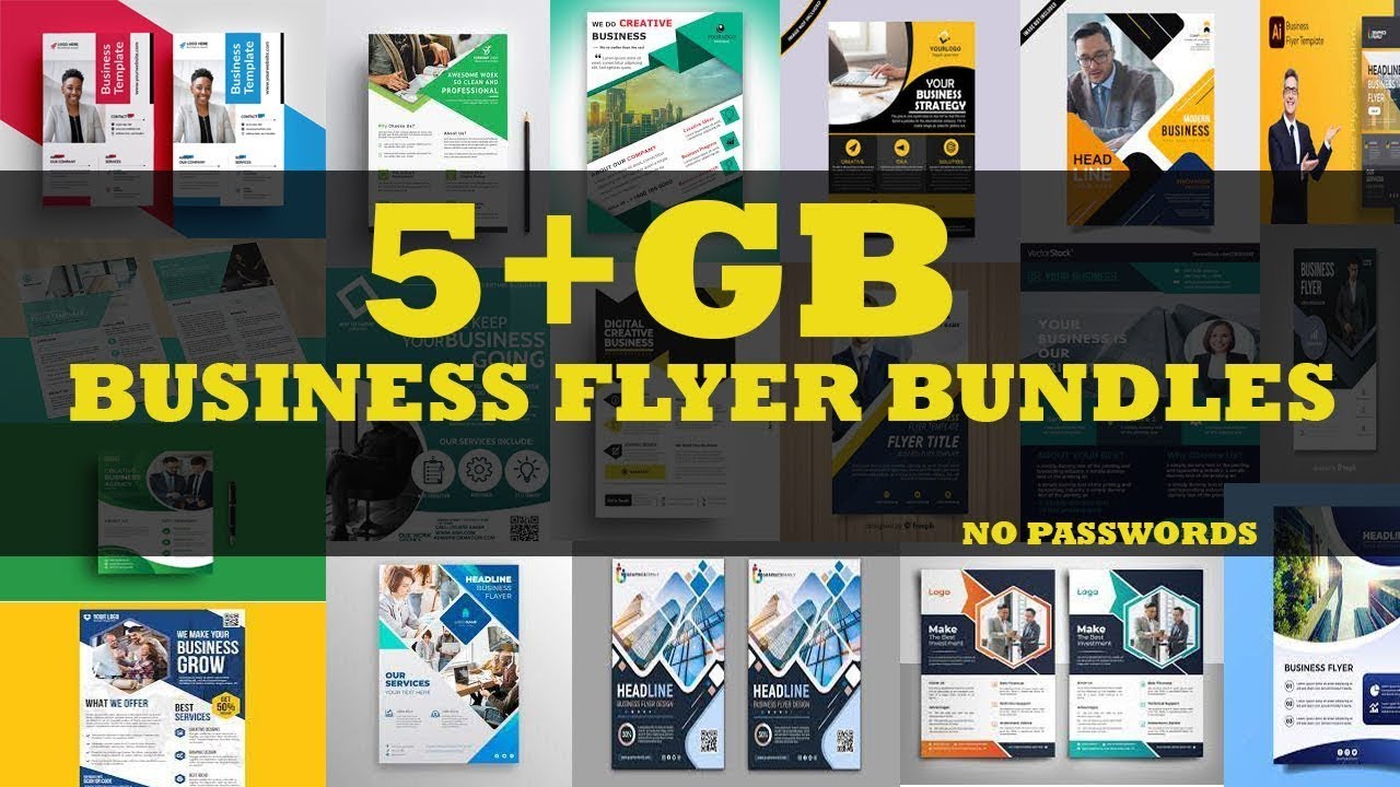 Business Flyer Design Bundles |Sheri Graphics| - YouTube