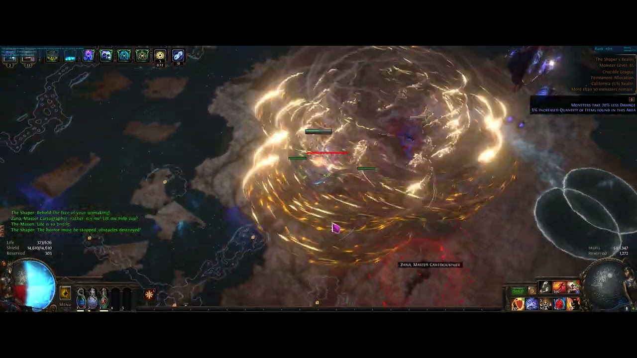 immortal es stacking blade trap Uber Shaper Maven witnessed PoE - YouTube
