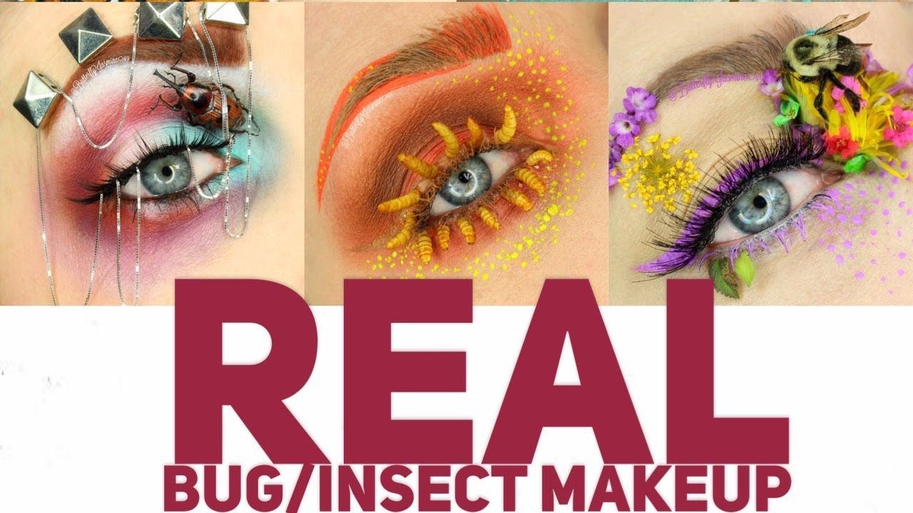 Real Insect Eye Makeup Butterflyjasmine49 - YouTube