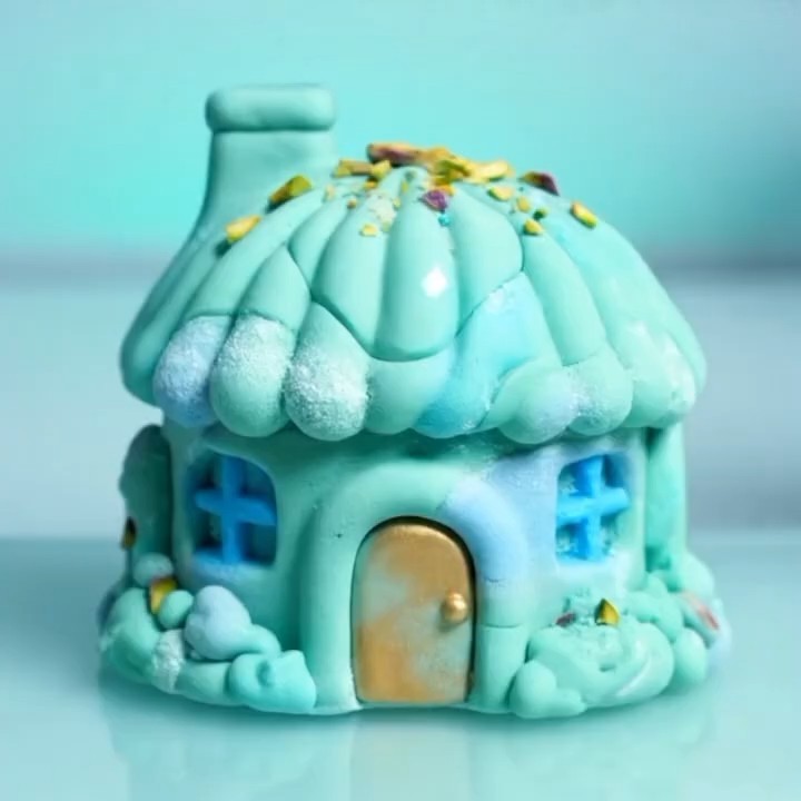 #asmr Clay House Cakes cutting #asmr #cut #cakes 🍰🏠 - YouTube