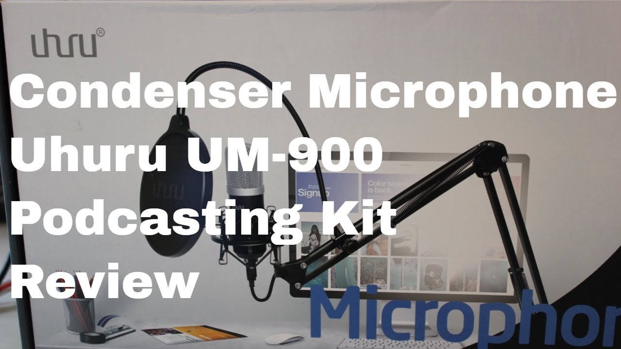 USB condenser microphone set - Uhuru UM-900 - YouTube