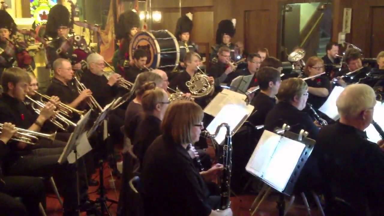402 Pipe Band with Assiniboine Concert Band - YouTube