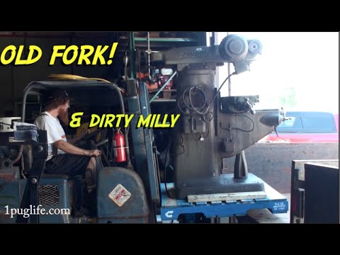 moving a bridgeport milling machine - YouTube