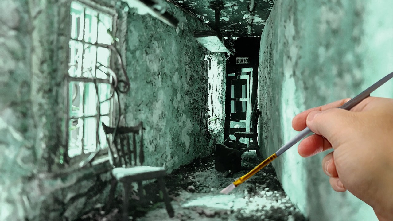 MAKING AN ABANDONED BOOK NOOK 🕸 Hudson River State Hospital 🏥 - YouTube