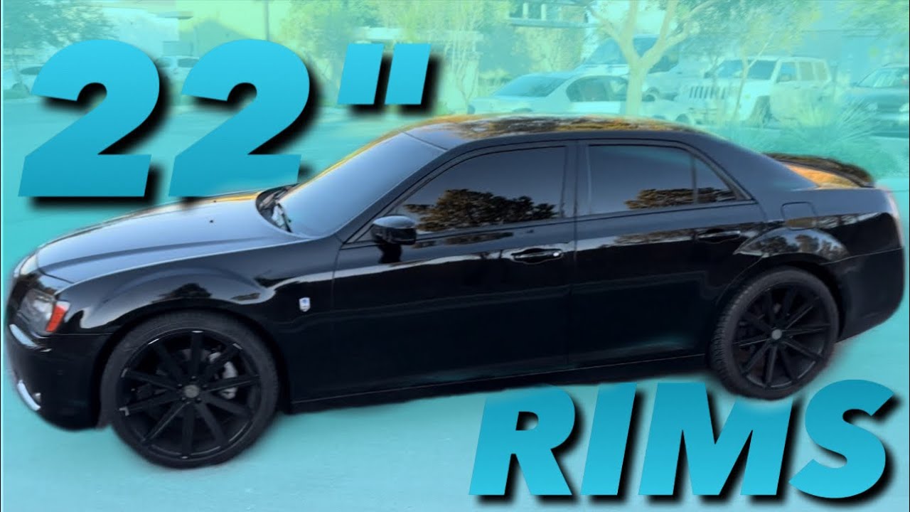 Putting 22" inch Rims on my Chrysler 300c - YouTube