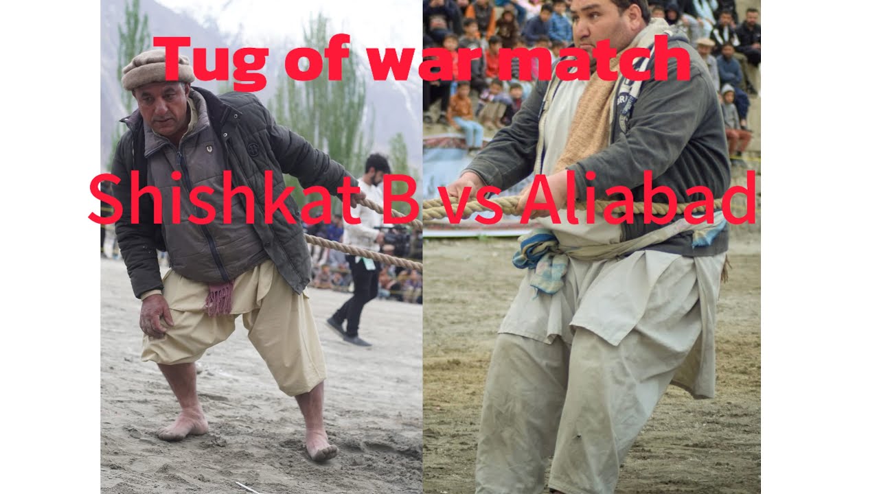 Tug of war match Aliabad red vs Shishkat B - YouTube