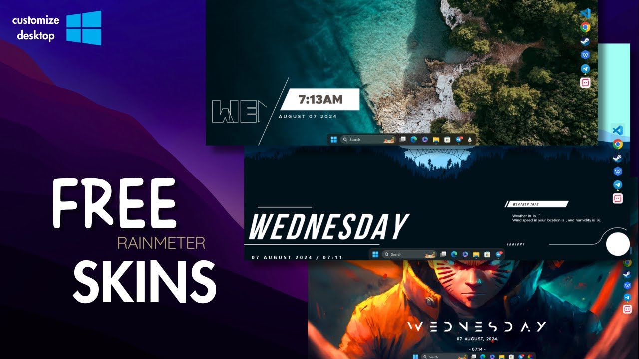 Rainmeter Skins Custom Customize Your Windows Desktop With Rainmeter