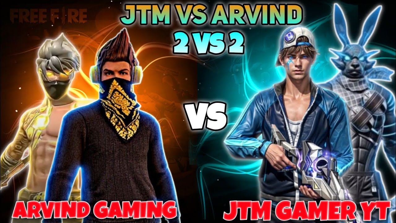 JTM VS ARVIND 2 VS 2 CUSTOME @Arvind__gaming_29 #freefire #gameplay #custom #trending #video # ...