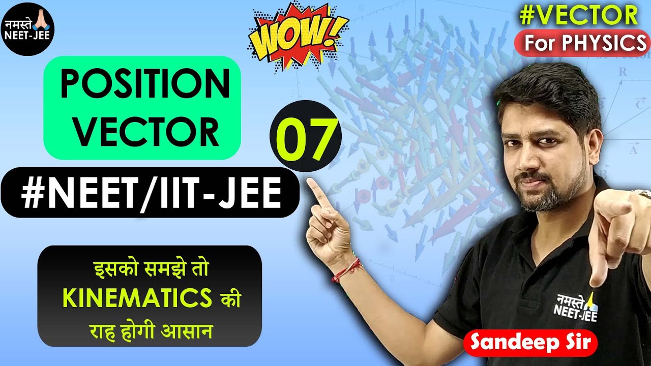 Lec 07 Position Vector || Vectors for Physics || NEET & JEE Mains ...